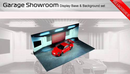Coastal kits S732 Car Garage/Showroom Base & Background