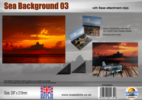 Coastal kits SSB03 Sea Background 03 with attachment clips