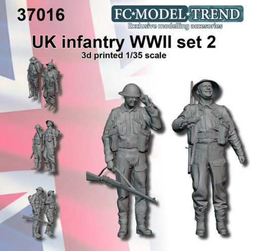 FC ModelTrend 37016 UK soldiers WWII set 2