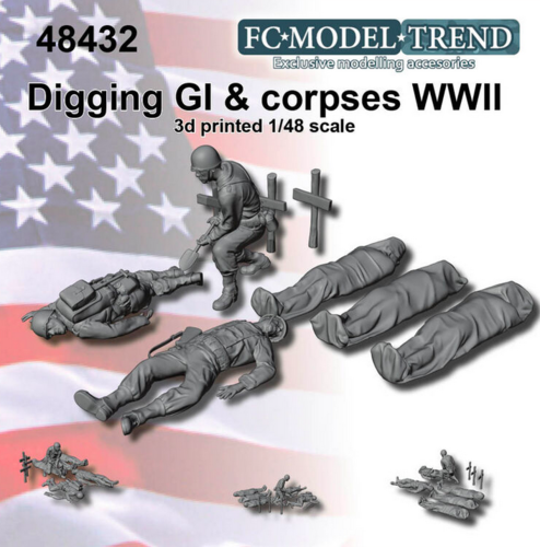 FC ModelTrend 48432 Fallen GI and corpses