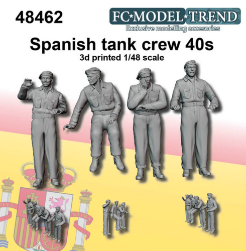 FC ModelTrend 48462 Spanish tank crew 40s