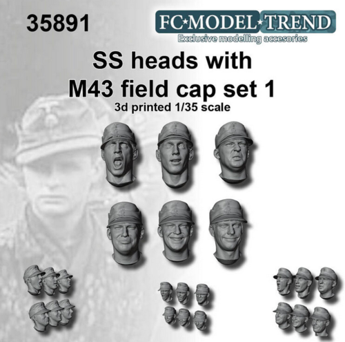 FC ModelTrend 35891 SS heads with M-43 cap. Set 1