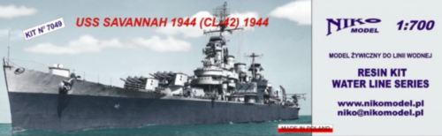 NIKO MODEL 7049 USS SAVANNAH 1944 CL-42 1944