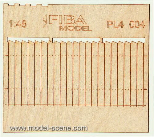 Model scene PL4-004 Saw toothed privacy fence