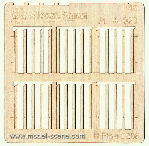 Model scene PL4-020 Stockade Fence Boards - Standard Size
