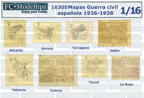FC ModelTrend 16305 Spanish civil war maps