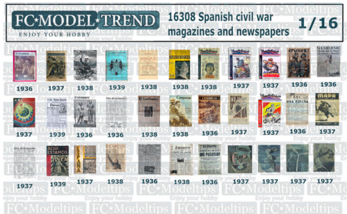 FC ModelTrend 16308 Spanish civil war magazines and newspapers