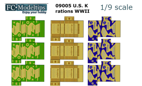 FC ModelTrend 09005 US K rations WWII