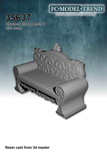 FC ModelTrend 35637 Wall stone bench