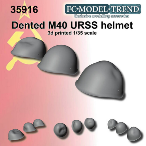FC ModelTrend 35916 URSS WWII dented helmets