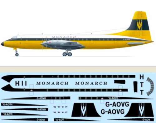 F-RSIN P4040 Bristol Britannia - Monarch