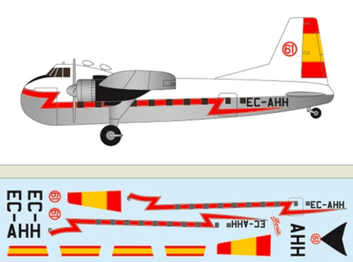 F-RSIN P4104 Bristol 170 Freighter Mk.31 - Iberia