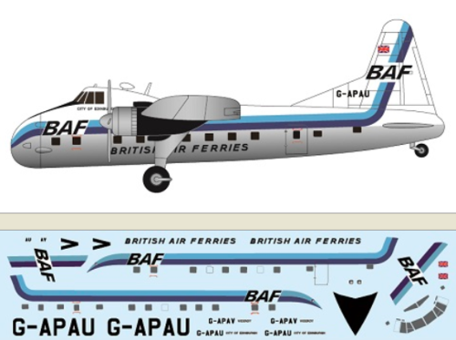 F-RSIN P4106 Bristol 170 Superfreighter Mk.32 - BAF (blue)