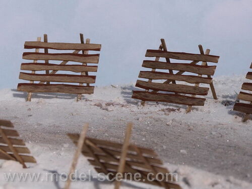 Model scene PL8-501 Snow fences
