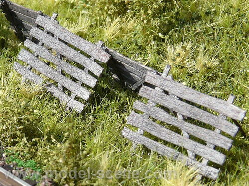 Model scene PLT-501 Snow fences