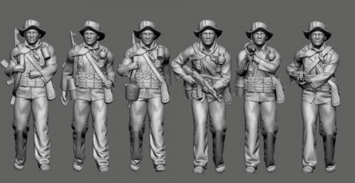 Germania-Figuren 72-CW-2049 Vietnam - marching Vietcong