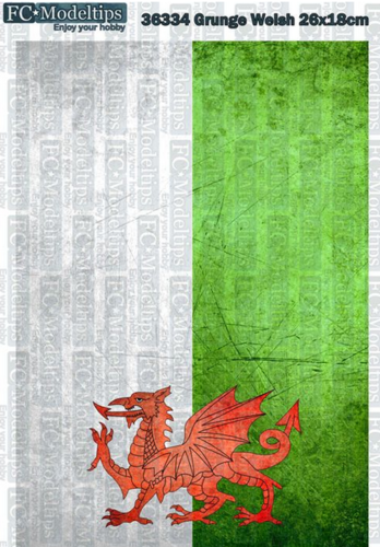 FC ModelTrend 36335 Printed self adhesive base Welsh 19x13cm