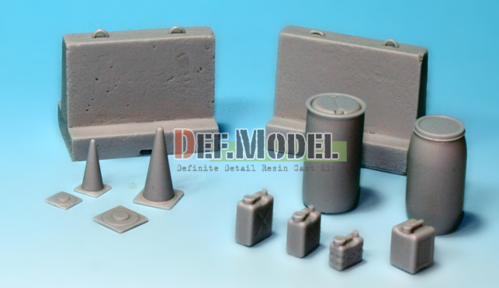 DEF Model DM35007 US Jersey Barrier set (Small type)