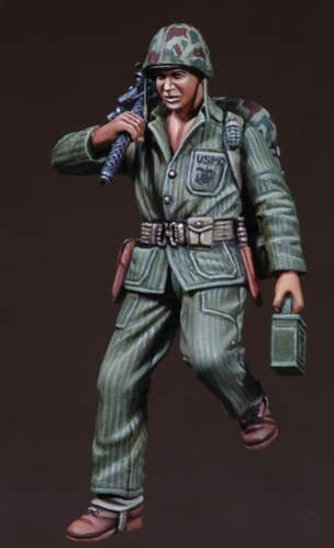 DEF Model DO35038 WWII-Korean War USMC Machine gunner
