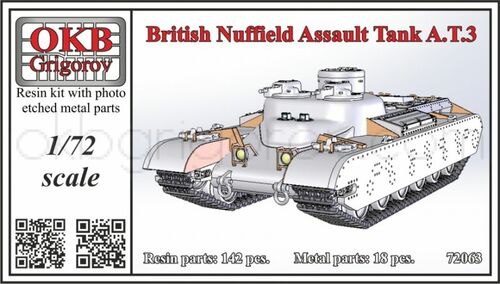 OKB Grigorov V72063 British Nuffield Assault Tank A.T.3