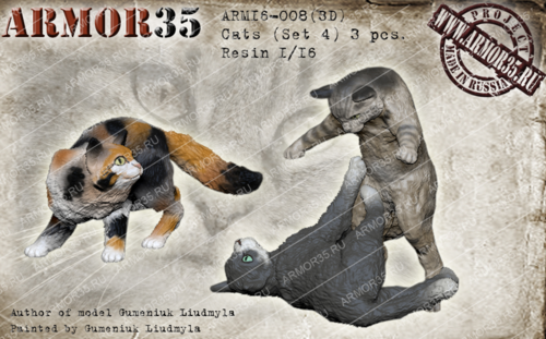 Armor35 16-008-3D Cats(Set 4)