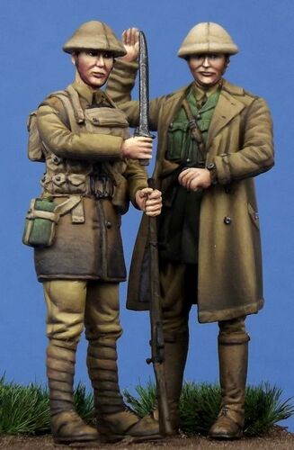 Corpus 35034 British Officer & Soldier WWI