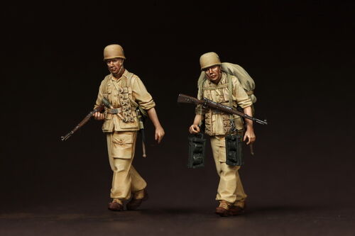 SOGA Miniatures 3611 Fallschirmjäger - Brigade Ramcke. El Alamein, August 1942 (2 figures)