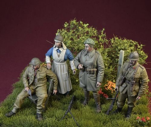 D-DAY miniature studio 35138 "Together against Blitzkrieg" WWII Belgian Army & BEF set, Belgium 1940