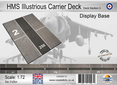 Coastal kits S263-72 HMS Illustrious Deck Section 3 297 x 210mm