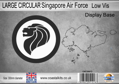 Coastal kits C30013 Circular Display Base Singapore Air Force Low Vis 300mm