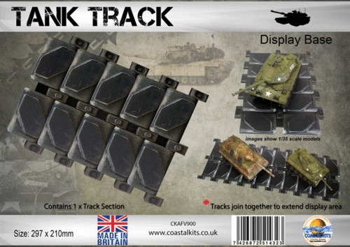 Coastal kits AFV900 Tank Track Display Base 297 x 210mm