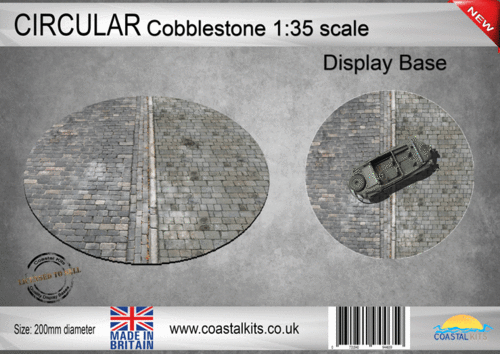 Coastal kits C20081 Circular Display Base Cobblestones 200mm
