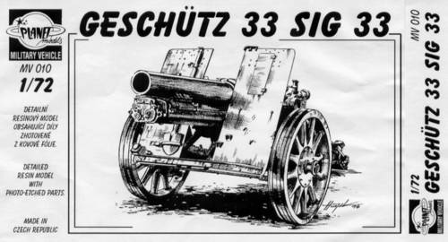 Planet Models MV010 Schweres 15cm Infantry Geschutz 33 SIG