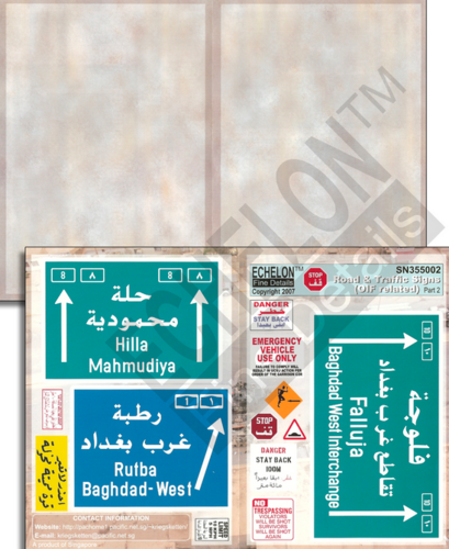 Echelon Fine Details SN355002 Road and Traffic Signs OIF related Part 2