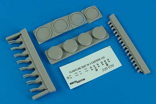Aerobonus 320030 Flightline seat with 4 casters