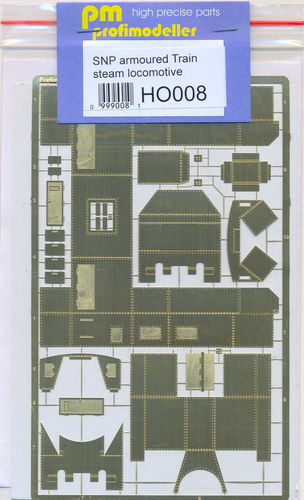 Profimodeller HO008 SNP Armoured train steam locomotive