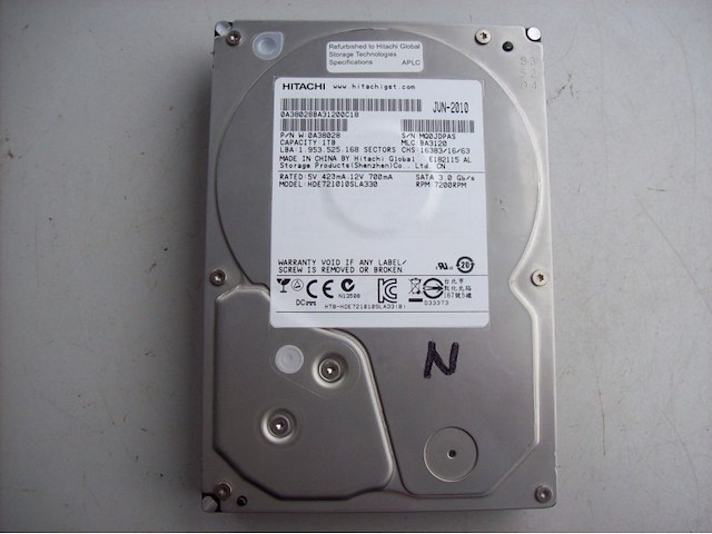 1TB HITACHI,HDE721010SLA330 , 32 mb ,sata II ,3.5