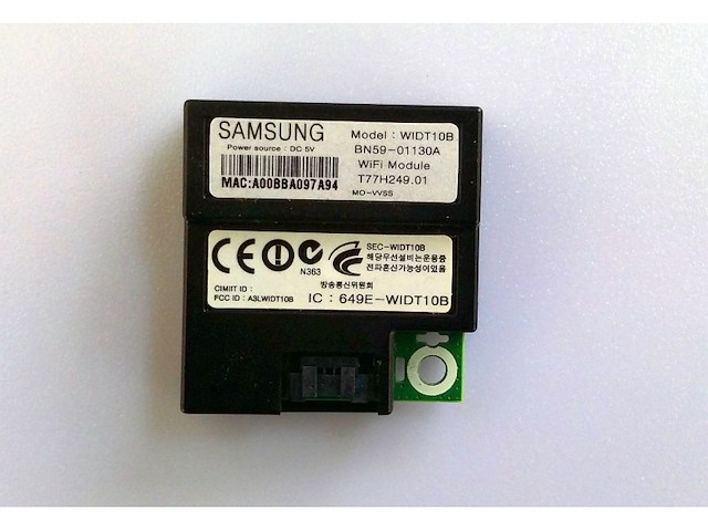 988 SAMSUNG Wi-Fi modul BN59-01130A WIDT10B