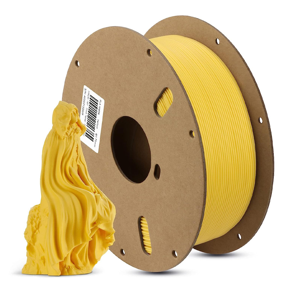 Matte PLA Filament 1000g Yellow