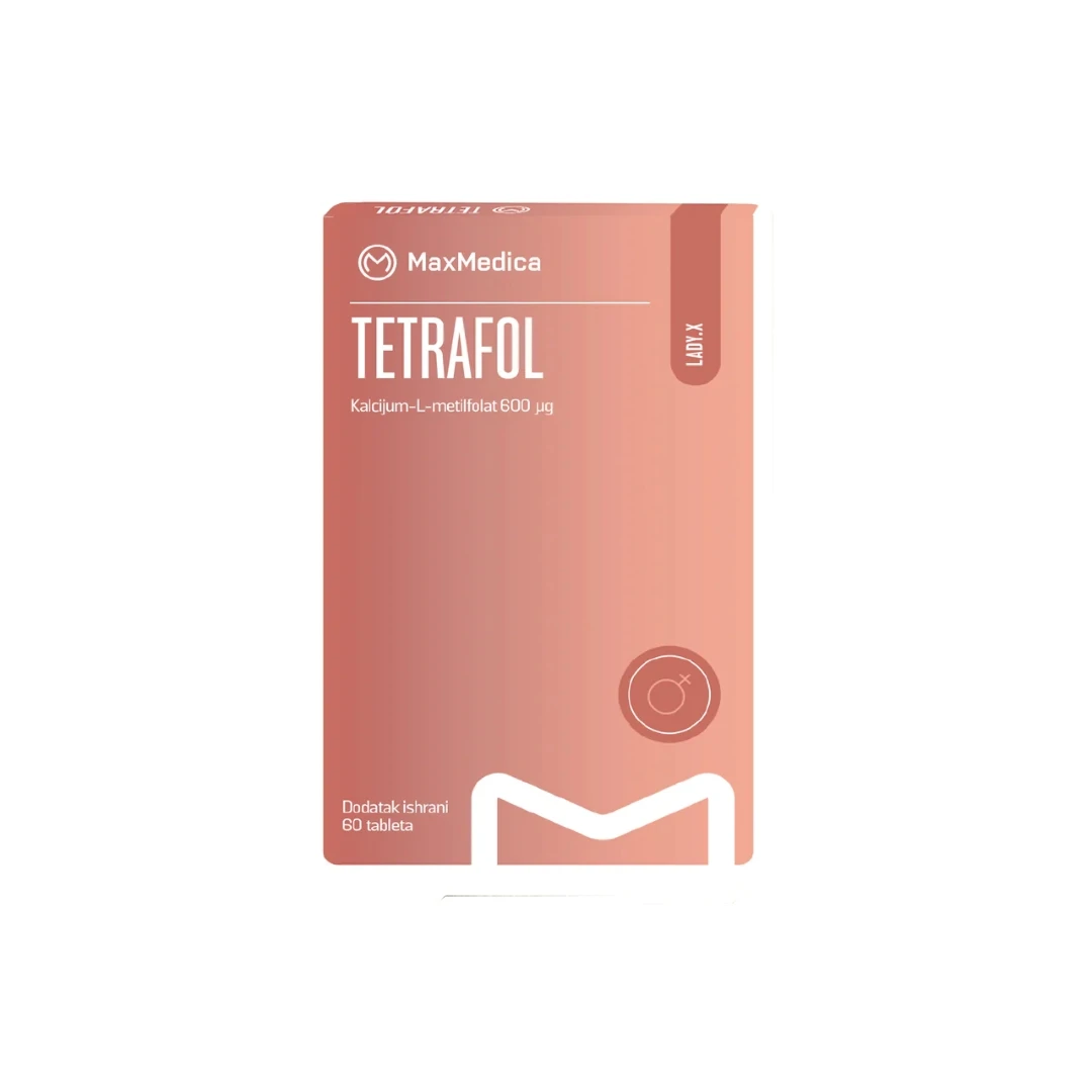 MaxMedica Tetrafol 60 Tableta Kalcijum-L-metilfolat