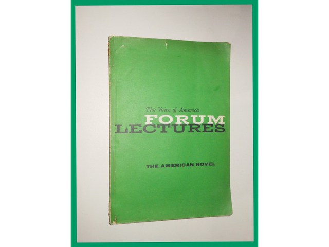 Forum Lectures - The American Novel