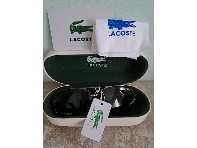 LaCoste Suncane Crne Naocare Unisex Nove