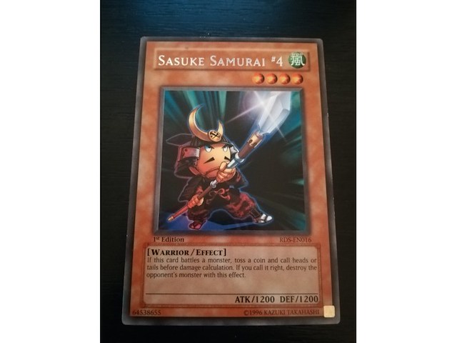 Yu-GI-OH!- Sasuke Samurai #4 (Rare)