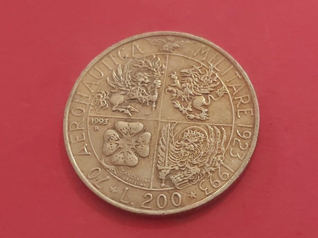 Italija  - 200 lire 1993 god jubilarna