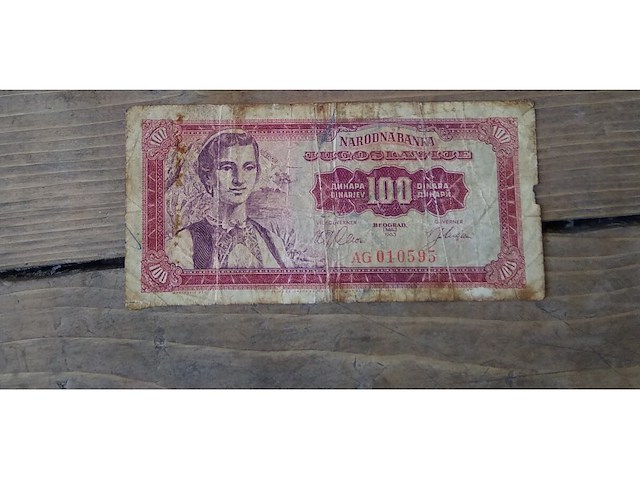 100 DINARA 1963