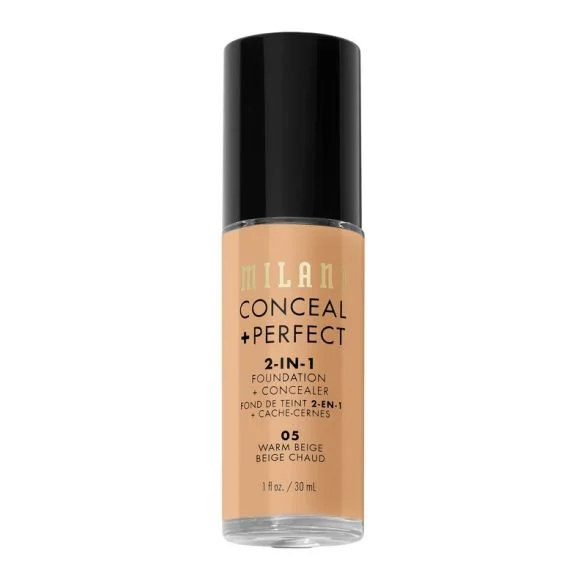 Milani conceal + perfect 2-in-1 puder za lice 05 warm beige