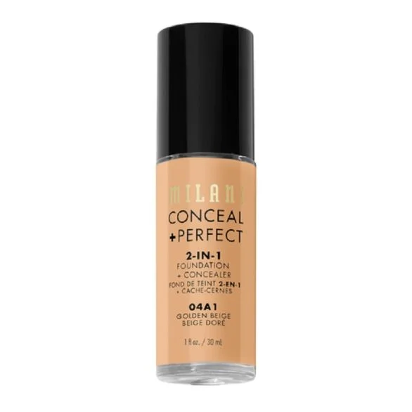 Milani conceal + perfect 2-in-1 puder za lice 04A1 golden beige