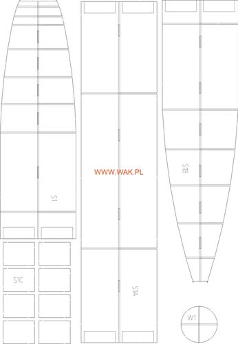 WAK LAS20E1 HMS "Vanguard" - zestaw elementów wyciętych laserowo
