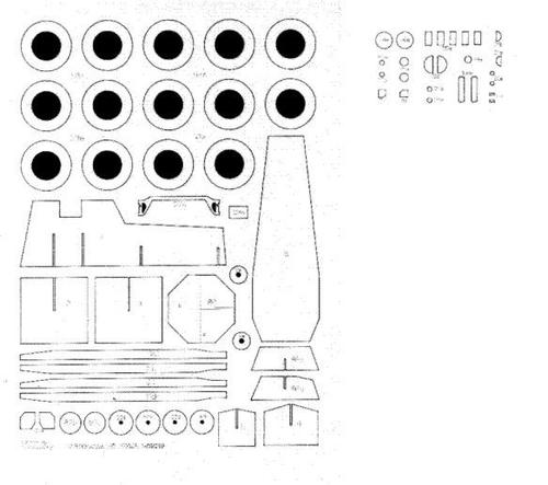 Kartonowa Kolekcja AKC-9 Wręgi do KKL9 samochód pancerny WZ.34