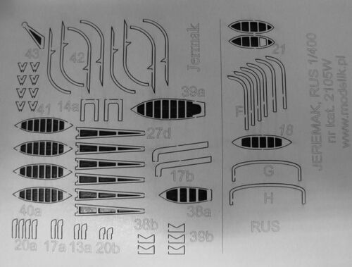 Modelik _AKC_2105W Wręgi do modelu JERMAK / Ruś 05/21